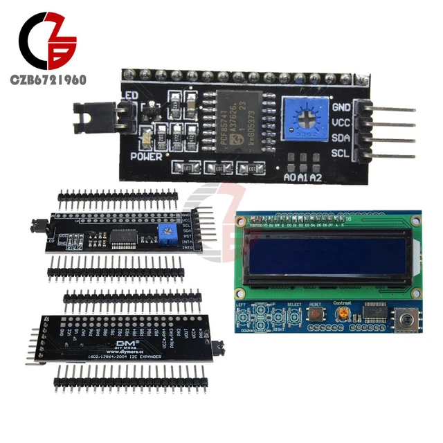 MCP23017 IIC/I2C/ SERIAL Interface Board Module for Arduino 1602 2004 LCD $1.28 - PicClick