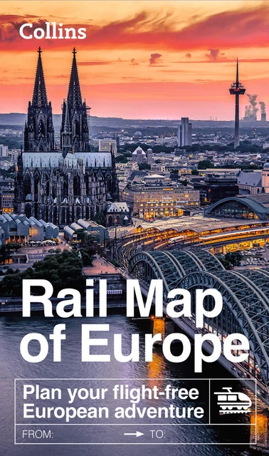 COLLINS MAPS COLLINS Rail Map of Europe (Map) EUR 17,50 - PicClick FR