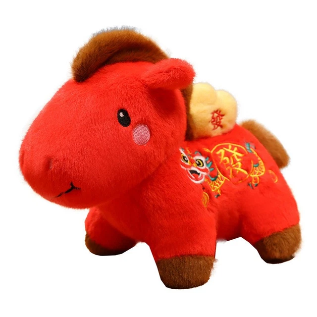 ZODIAC HORSE PLUSH Toy With Pp Cotton Fill For Festival Decor And Gift ...