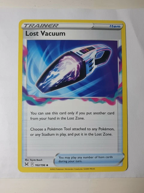 162/196 LOST VACUUM Pokemon TCG Card SWSH-11 Lost Origin Pack Fresh ...