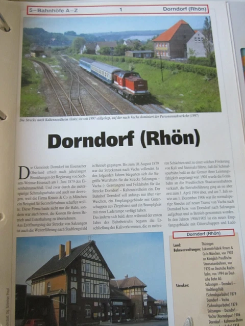 BAHNHOF MIT GLEISPLAN Dorndorf Rhön Thüringen 4S EUR 4,64 - PicClick DE