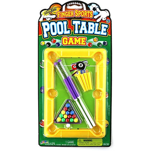 JA-RU INC. TOYS - Finger Sports - POOL TABLE GAME (5 x 7 inch) #209 ...