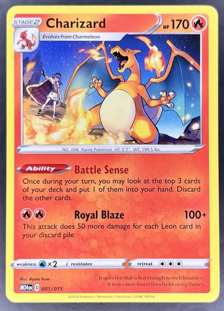 CHARIZARD 2025 MCDONALD’S Happy Meal Pokemon Promo Card M24 001/015 NM ...