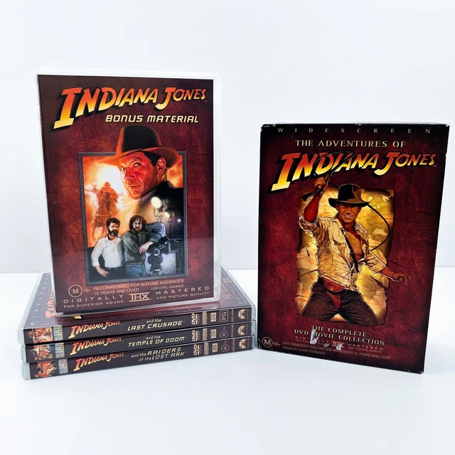 INDIANA JONES | Boxset (DVD, 1981) Temple of Doom Raiders Lost Arch ...