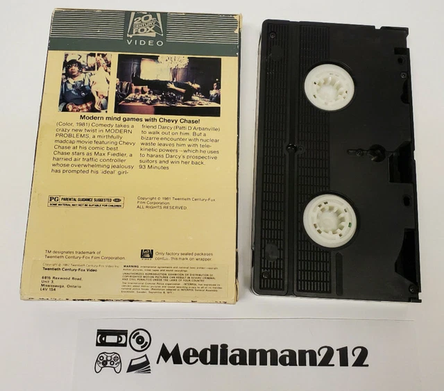MODERN PROBLEMS VHS FIRST RELEASE CBS FOX DRAWER CASE BIG BOX Rental ...