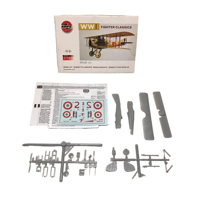 AIRFIX 1:72 SPAD VII - WWI Fighter Classics Model Aircraft Kit £11.99 ...