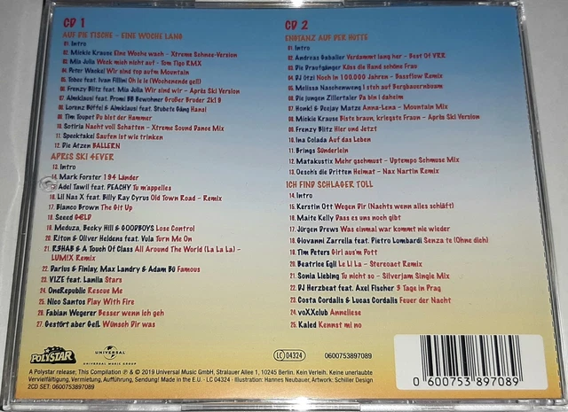 APRÈS SKI-HITS 2020, 2-CD, neuwertig Schlager, Ballermann-Hits EUR 5,99 - PicClick DE