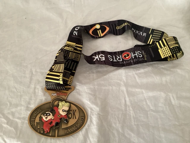 RUN DISNEY RUNNING THE INCREDIBLES Race 2018 Medal Marathon 5K Virtual ...