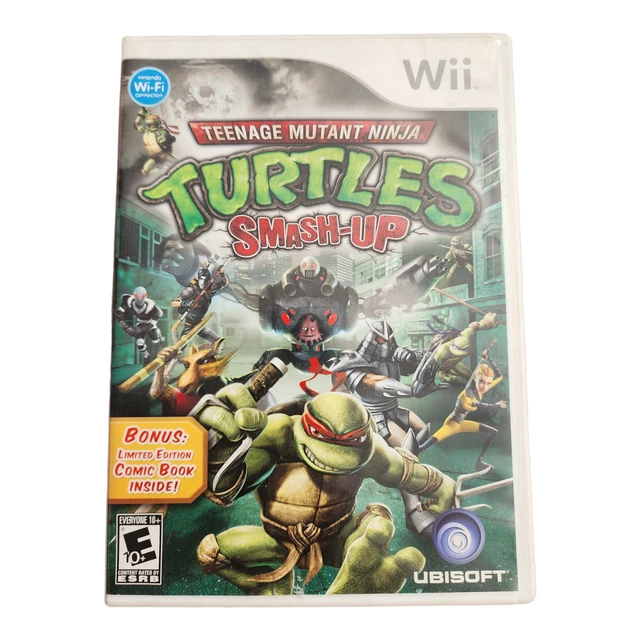 TEENAGE MUTANT NINJA Turtles Smash Up Nintendo Wii complet avec bande dessinée manuelle EUR 16 ...