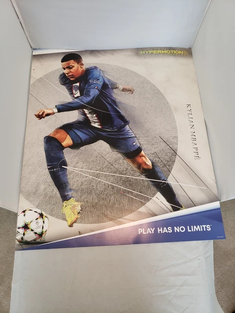 Kilian Mbappe Fifa 23 Playstation Gamestop Display Poster 28 X 24