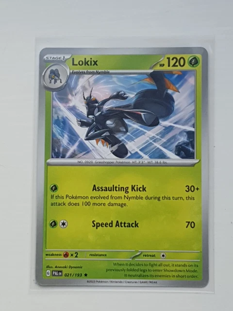 LOKIX 021/193 - Non Holo Exclusive - Pokemon Paldea Evolved - NM # EUR ...