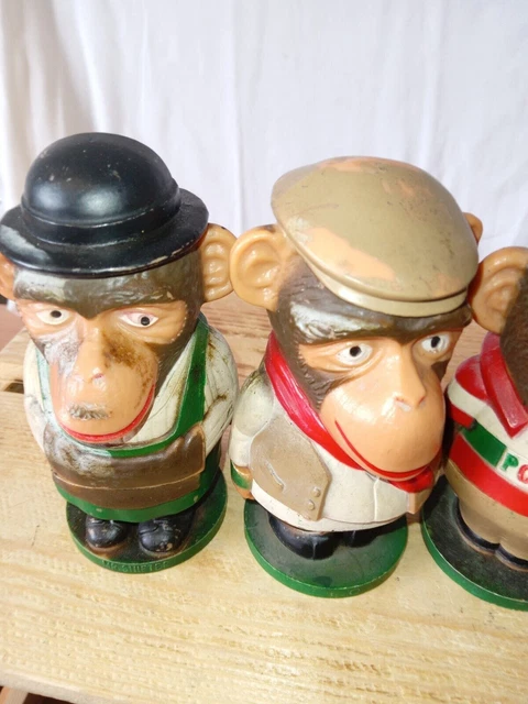 SET OF VINTAGE '70s PG Tips Tea Monkey / Chimp Egg Cups The full set of ...