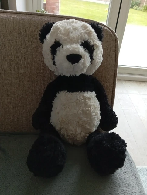 JELLYCAT PANDA MEDIUM Mumble Soft Toy Retired Rare Plush Black White ...