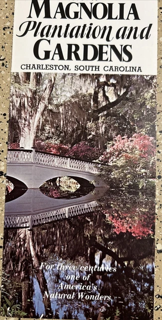 VTG MAGNOLIA PLANTATION Gardens Charleston Sc Historic Pamphlet Adv ...