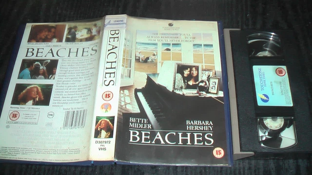 BEACHES VHS VIDEO Big Box Ex Rental Touchstone Pictures Cert Bette ...