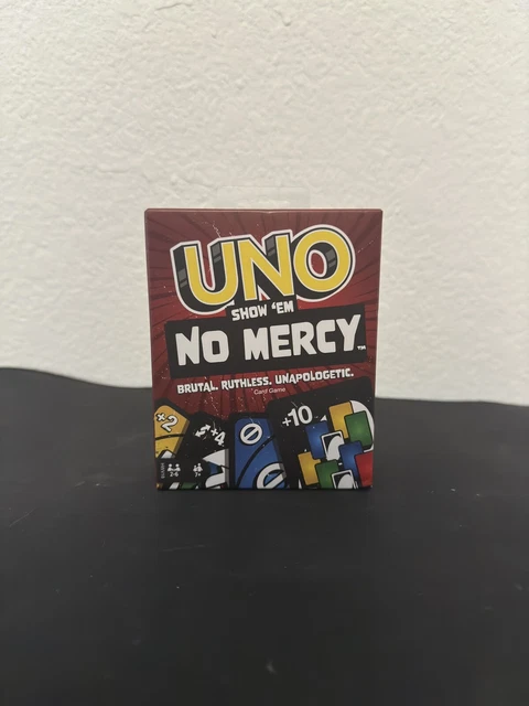 NEW UNO SHOW 'EM NO MERCY Brutal. Ruthless. Unapologetic Card Game ...