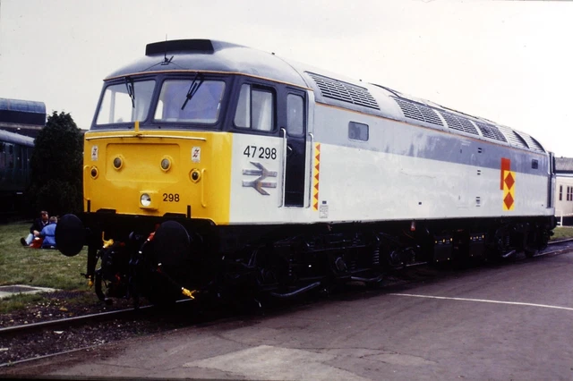 35MM ORIGINAL COLOUR Rail Slide BR Class 47 47298 at Doncaster Works 05 ...