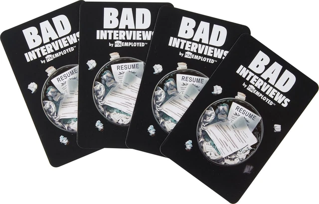 MATTEL GAMES BAD Interviews by Funemployed Party Game for Adults and ...