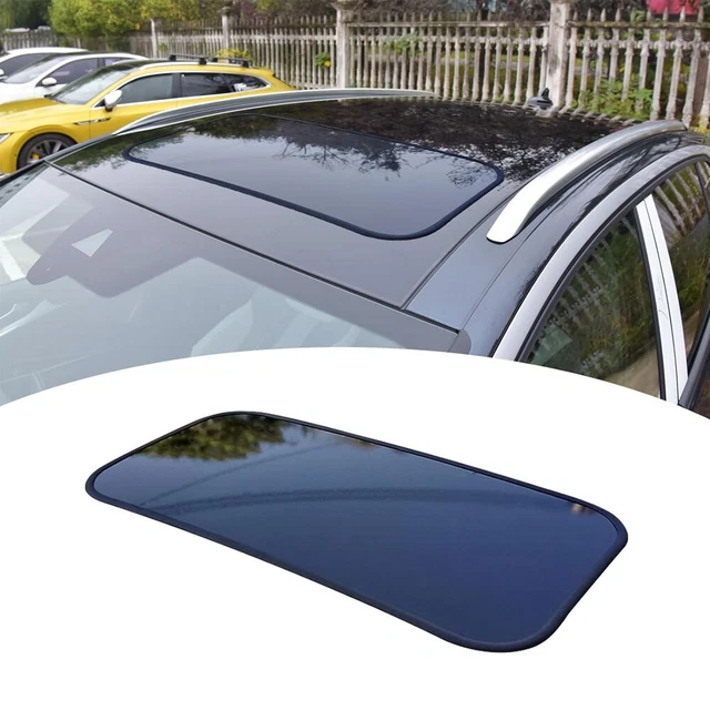 BLACK SIMULATION FAKE Sunroof Sun Roof Sticker Cover Vinyl Film Car ...