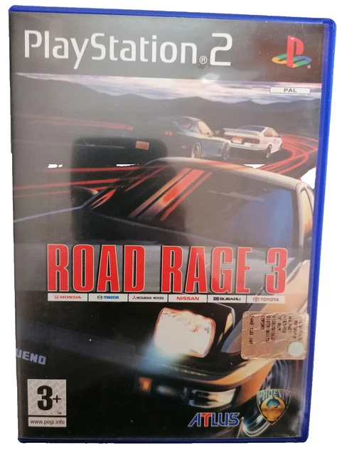 ROAD RAGE 3 Version Pal PS2 Utilisée Testé Couverture Italien Jeu ...