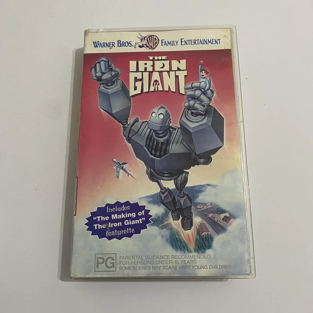 THE IRON GIANT (VHS, 1999) Warner Brothers Kids Animated Movie Video ...