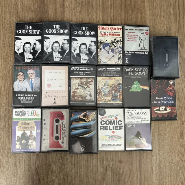 CASSETTE TAPES - BBC Monty python goons comic relief Etc UK Comedy - 18 tapes 0.00 - PicClick UK