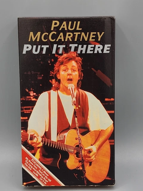 VINTAGE 1989 VHS Video Paul Mccartney Put It There Tv Special Rare Live ...