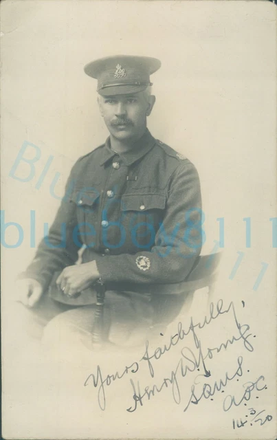 WW1 ARMY PAY Corps Soldier Warrant Officer Henry W Young £27.46 ...