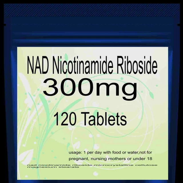 NAD NICOTINAMIDE RIBOSIDE 300mg Cell Healthy Double-Strength x 120 ...