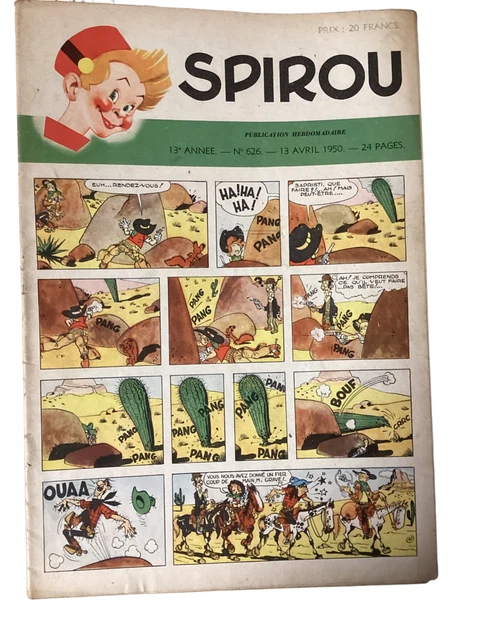 ANCIENNE REVUE SPIROU Vintage Bande Dessinée Livre Pas Lucky Luke Astérix 1948 EUR 4,00 ...
