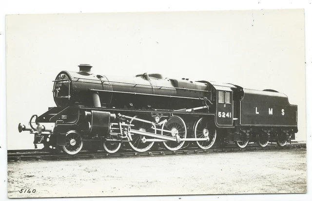 LONDON, MIDLAND & SCOTTISH RAILWAY - LMS Steam Loco no. 5241 Real Photo ...