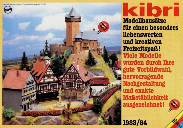 KIBRI PROSPEKT 1983 1984 D Modellbausätze Modellbahn Modelleisenbahn ...