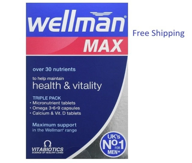 VITABIOTICS WELLMAN MAX Tablets - 84 Count £12.00 - PicClick UK
