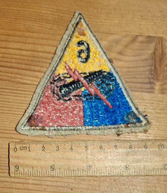 ORIGINAL WW2 US 6th Armored Division SSI badge £9.04 - PicClick UK
