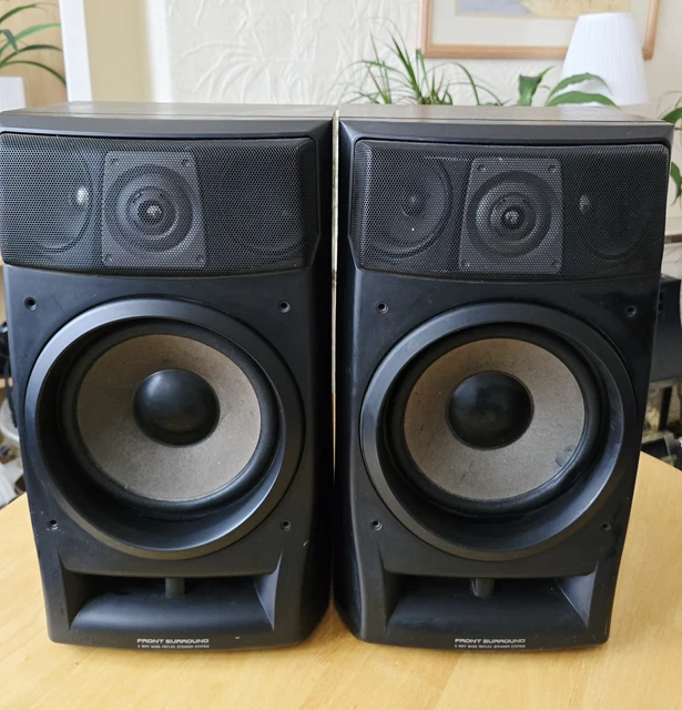 AIWA SX-FZ2600 FRONT Surround 3-Way Bass Reflex Speaker System - Pair £49.99 - PicClick UK