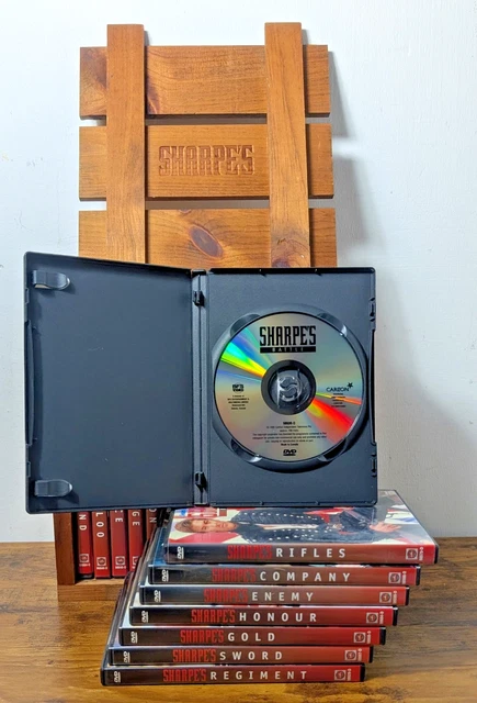 SHARPE'S COMPLETE DVD Collection Wood Crate Boxed Set Including Map £35 ...