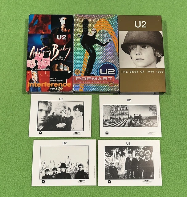 U2 VHS & Promo Pictures Popmart, Achtung Baby, The Best Of 1980-1990 ...