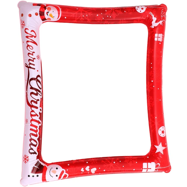 CHRISTMAS INFLATABLE FRAME Photo Booth Props Party Prop Party Selfie ...