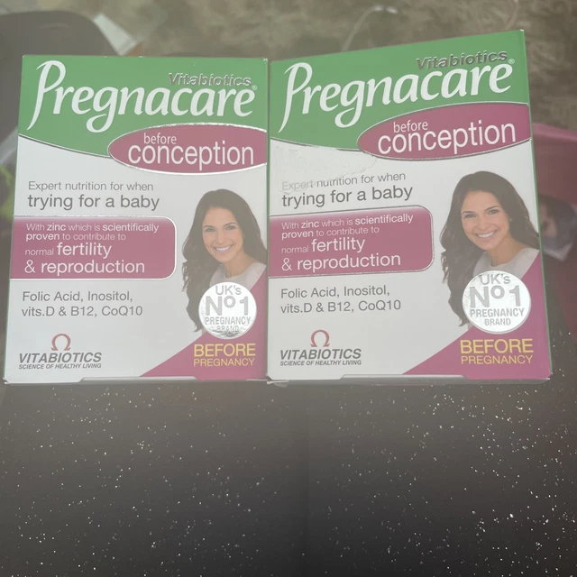 VITABIOTICS PREGNACARE BEFORE Conception 30 Tablets x 2 Packs TRYING ...