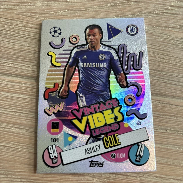 ASHLEY COLE VINTAGE Vibes Legend Match Attax 2024/2025 Chelsea 24/25 ...