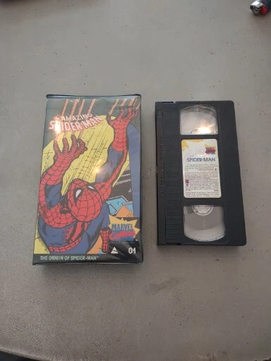 MARVEL COMICS THE Amazing Spider-Man Origin (VHS, 1985) Video Library ...