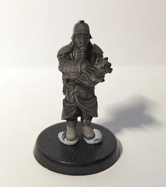 CUSTOM DEATH KORPS Of Krieg Guardsman With Cat In GasMask For Warhammer ...