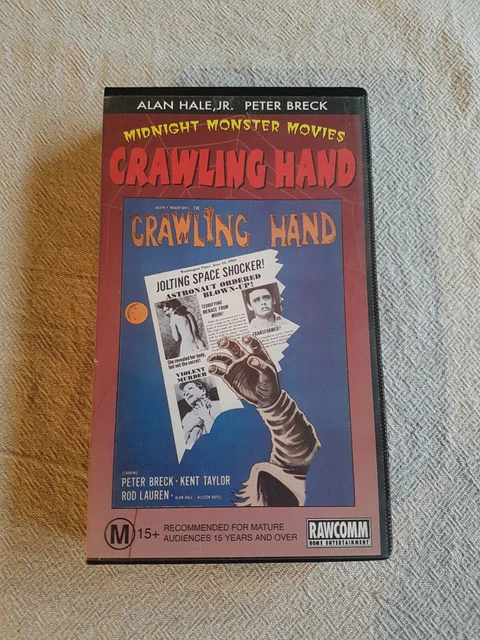 CRAWLING HAND VHS Horror Video Movie Tape VCR Cassette Alan Hale Jr ...