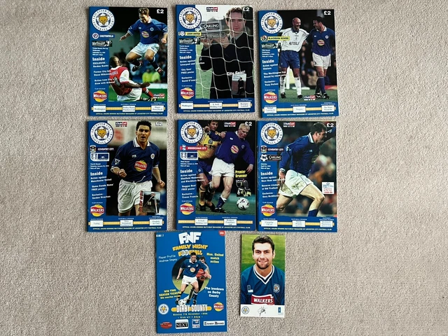 LEICESTER CITY FC Programmes 1998/9 Job Lot As Illustrated £6.00 ...
