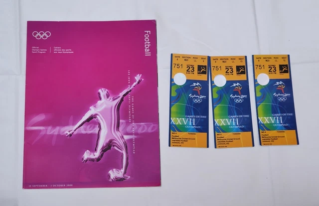 SYDNEY 2000 OFFICIAL Olympic Games Sport Program - Football (Soccer ...
