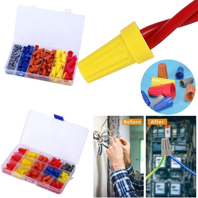 TYPE CRIMPING CAP Fast Connector Quick Wiring Terminal Spring Cap Crimp ...