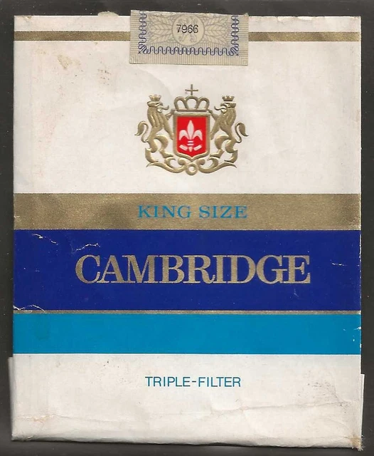 VINTAGE CIGARETTE/TOBACCO PACKET-#2915- Empty Pack - Cambridge King ...