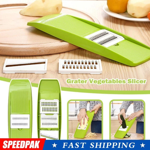 NEW MULTI-PURPOSE VEGETABLE Slicer Peeler Cutter Steel Grater] X3I1 £8. ...