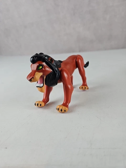 LIKN KING SCAR Figure, Disney, Lion Guard, Movable Legs, Rare, Lion ...