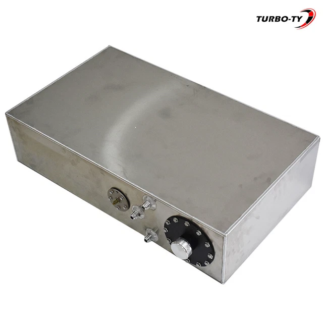 SLIM ALUMINUM RACE Drift Fuel Cell Gas Tank+level Sender 17 Gallon 64L ...